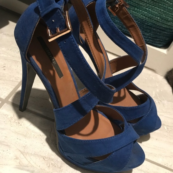 Forever 21 | Shoes | Royal Blue Heels | Poshmark